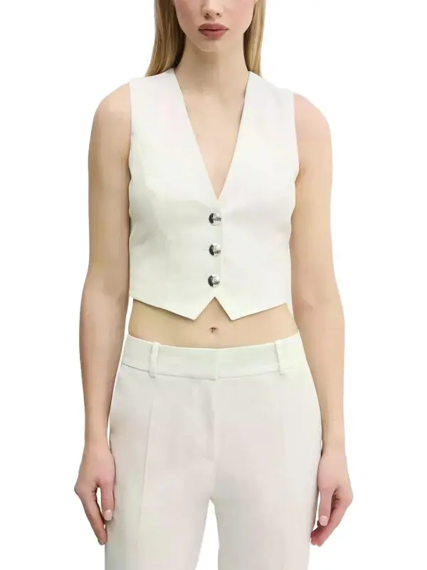 Hugo Button-up Vest - White