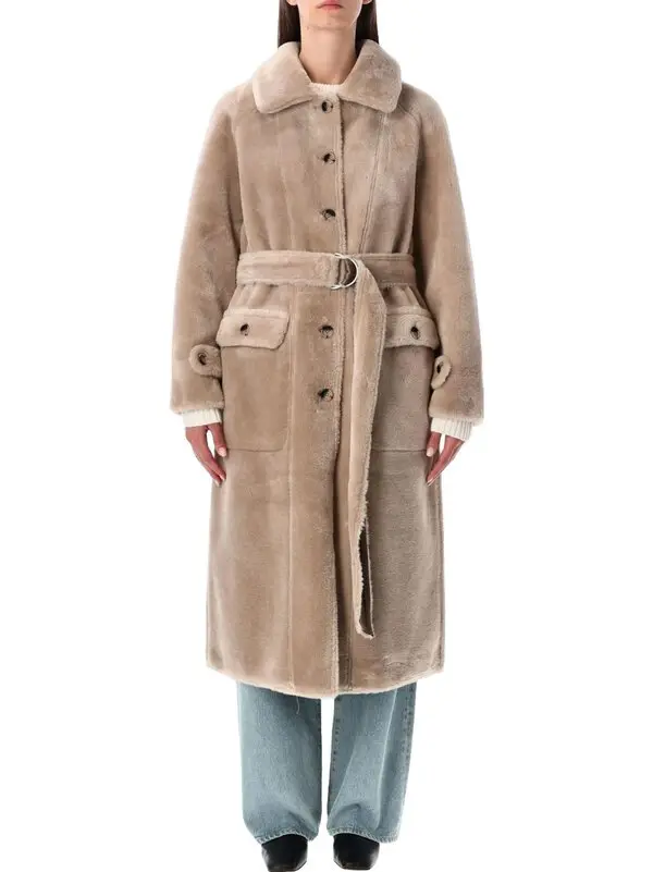 URBANCODE Fur Coat - Beige