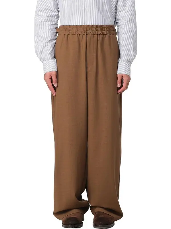 Ami Wide Leg Trousers - Brown