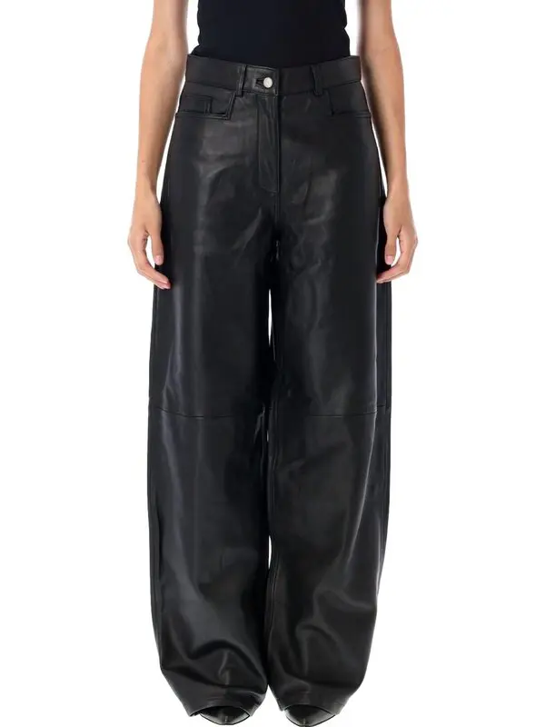 Remain Birger Christensen Wide Leg Trousers - Black