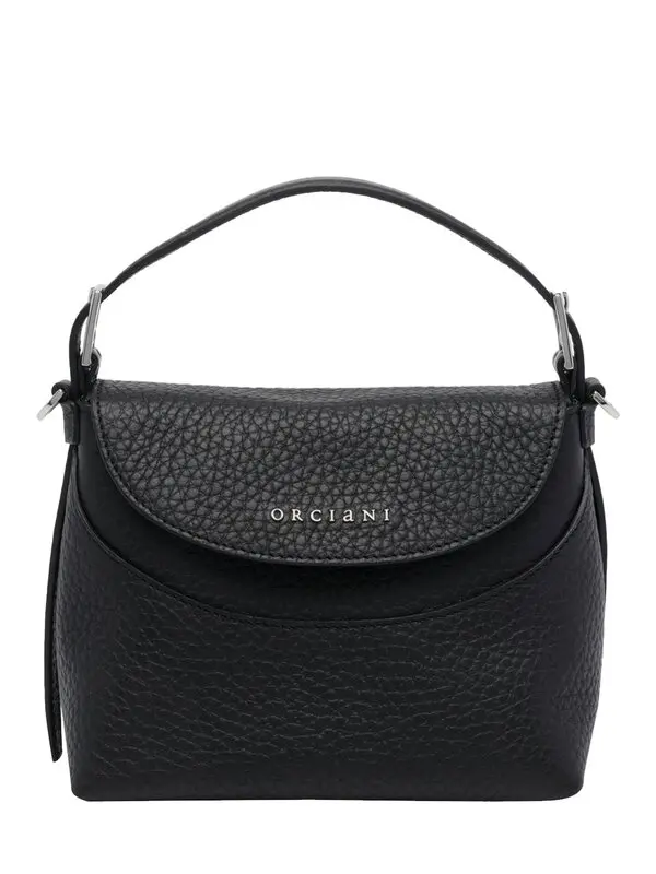 ORTIGNI Leather Mini Bag - Black
