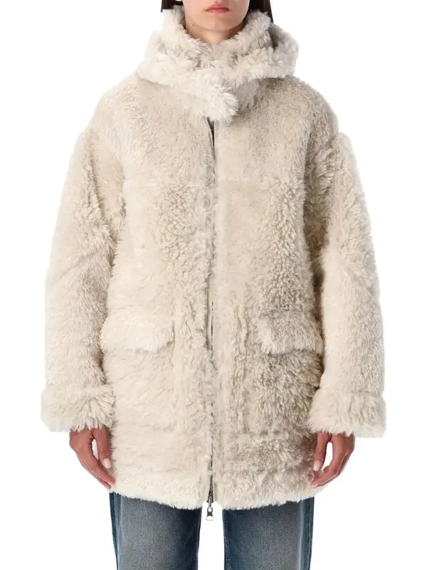 URBANCODE Faux Fur Coat - White
