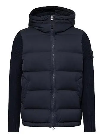 Stone Island Ghost Padded Twill-wool Jacket - Navy Blue