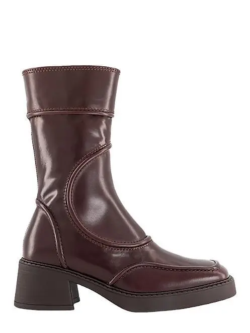 MIISTA Maelene Leather Ankle Boots - Brown