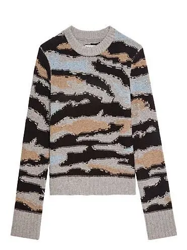 Zadig&Voltaire Jacquard-patterned Wool Jumper - Dark Chocolate