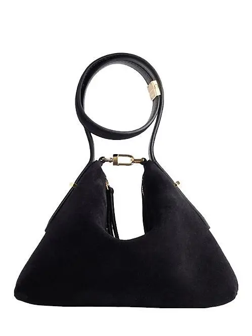 TOTÊME Scoop Suede Clutch - Black