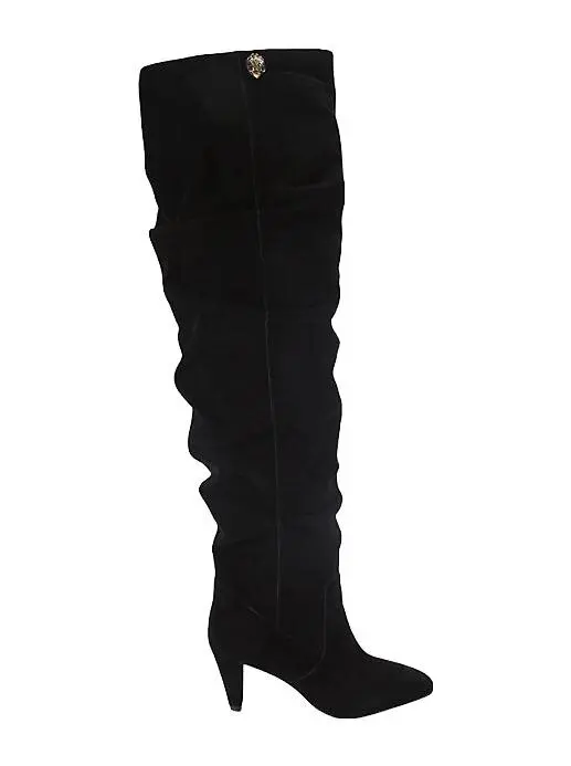 Kurt Geiger Shoreditch Slouch Heeled Over-the-knee Boots - Black