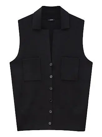 JOSEPH Milano Sleeveless Stretch-knitted Vest - Black