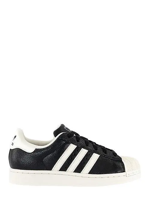 Adidas Superstar Ii Leather Trainers - Black Offwhite Black