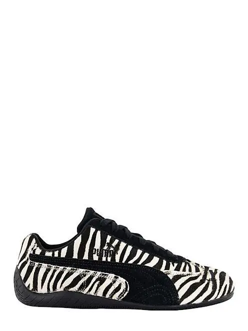 PUMA Speedcat Og Suede Low-top Trainers - Zebra Pony Warm White Pu