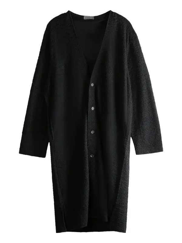 YOHJI YAMAMOTO POUR HOMME Long Cardigan - Black