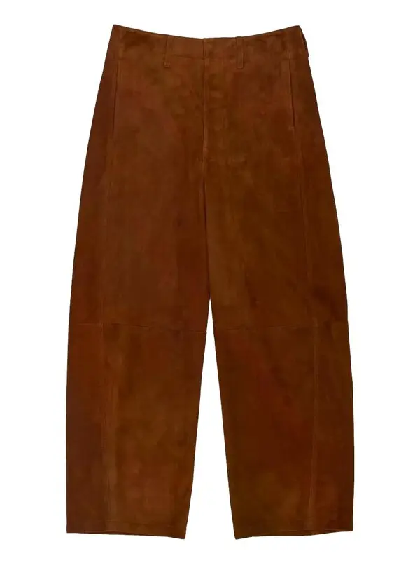 Bimba Y Lola Suede Paneled Trousers - Brown