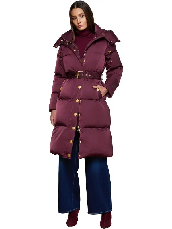 L'Agence Bryson Maxi Puffer Coat - Dark Port