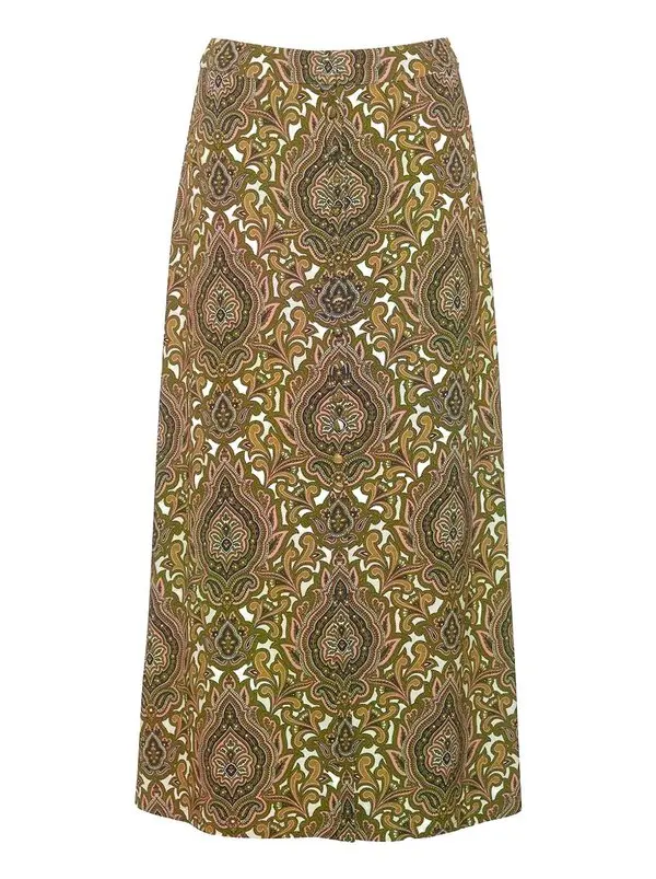 Cara Cara Lyra A-line Skirt - Green