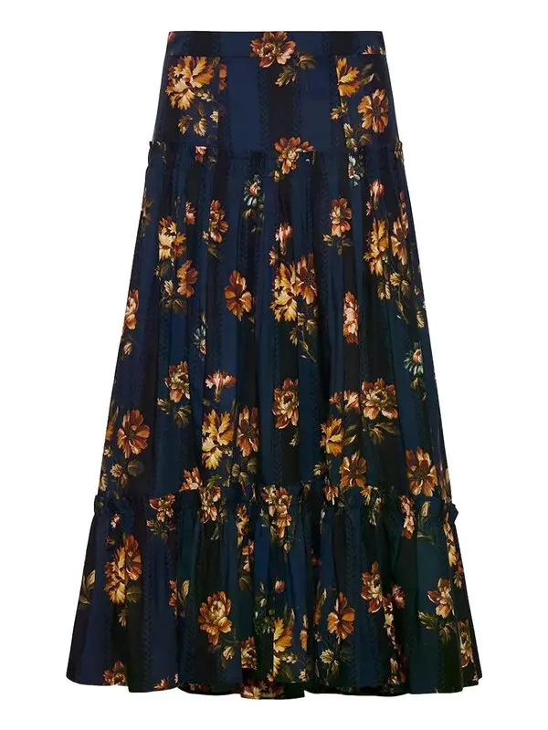 Cara Cara Tisbury A-line Skirt - Blue