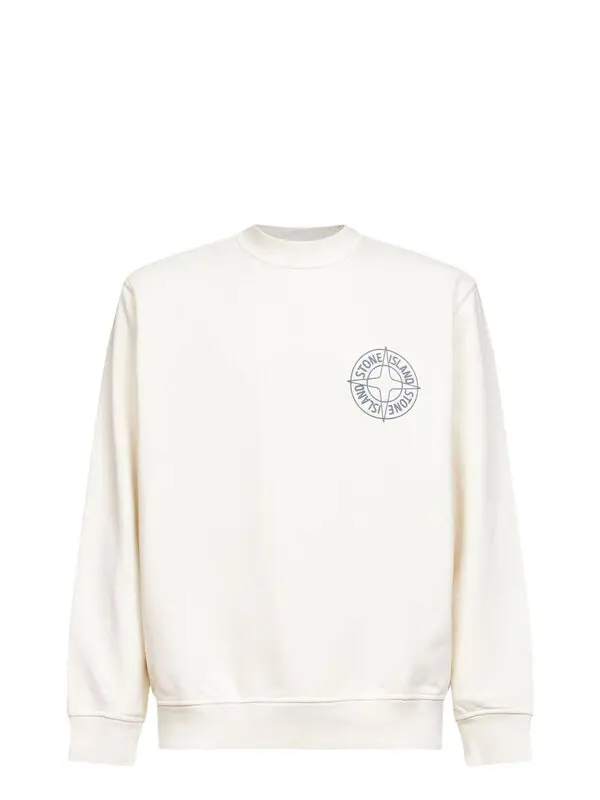 Stone Island Cotton Crewneck Sweatshirt - Beige