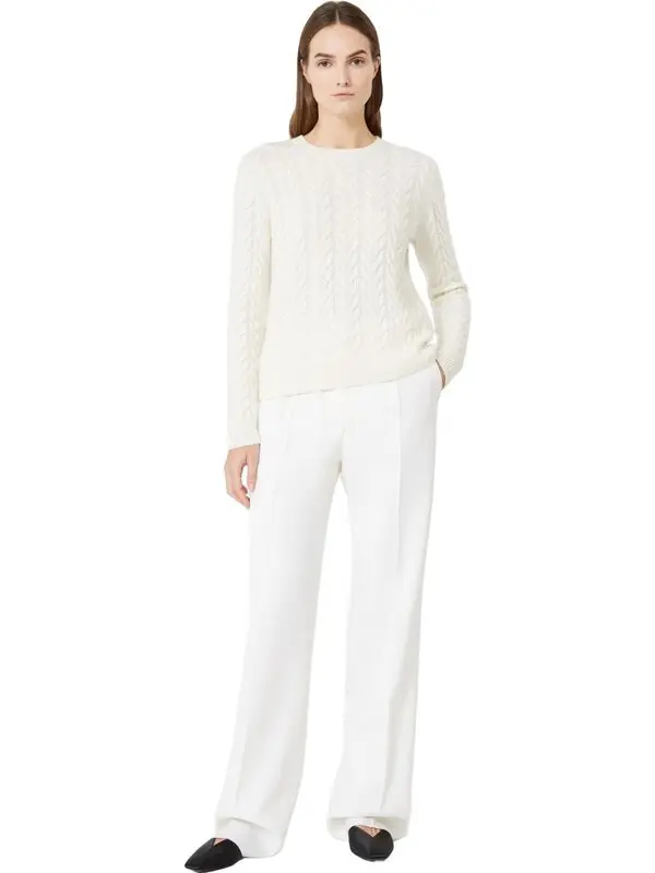 Max Mara Slim-fit Cashmere Pullover - White