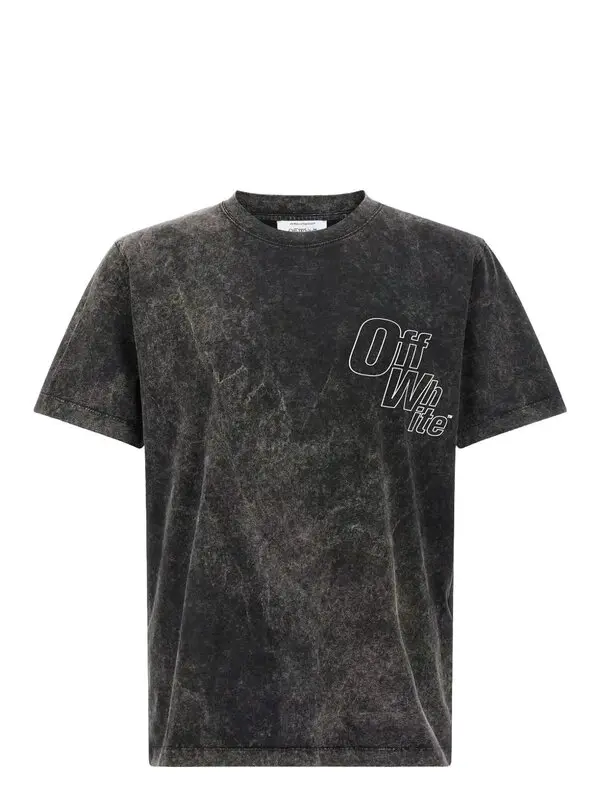 Off-White Outline Arrow-print T-shirt - Black