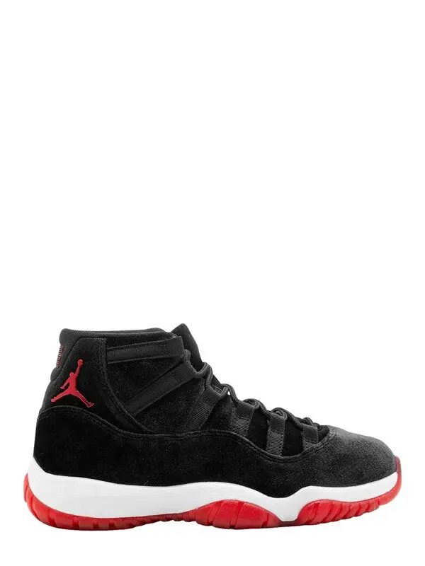 JORDAN Air Bred Velvet Sneakers - Black