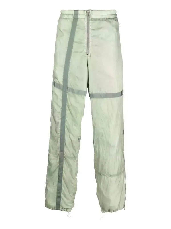 OAMC Elasticated-waistband Wide-leg Trousers - Green