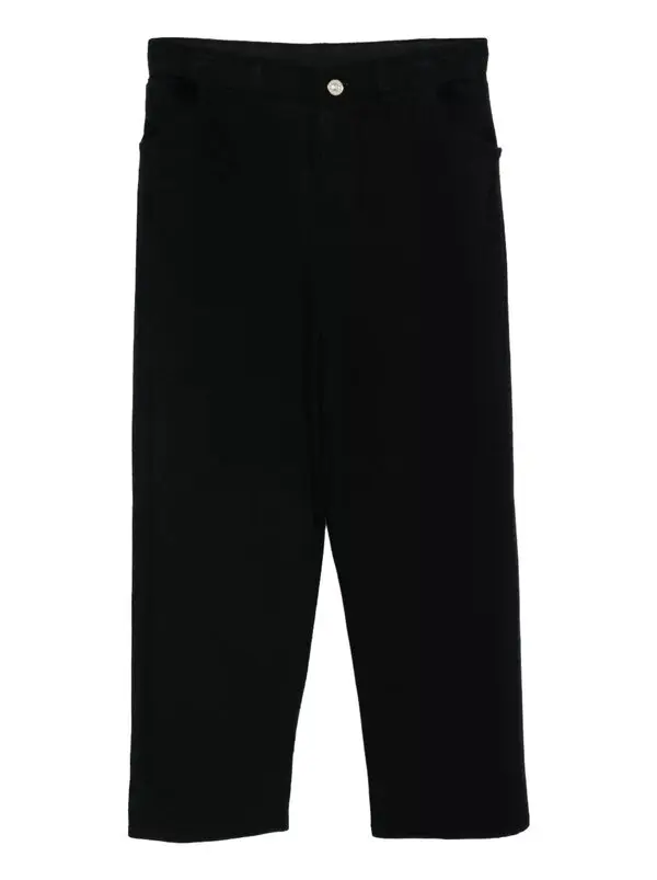 BARRIE Knitted Trousers - Black