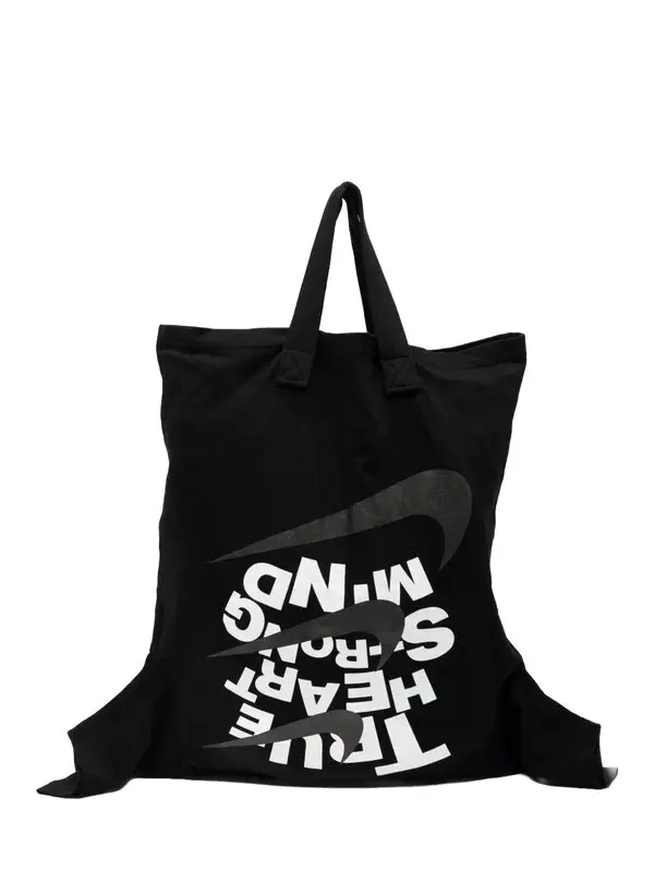 BLACK COMME DES GARÇONS X Nike Printed Tote Bag - Black