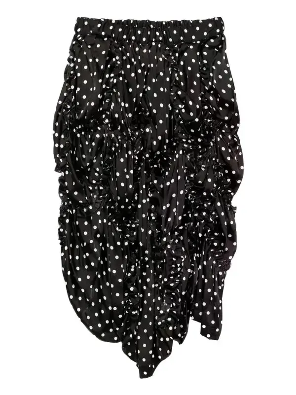 BLACK COMME DES GARÇONS Polka-dot Skirt - Black