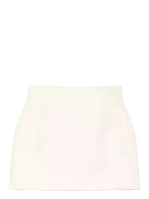 Wardrobe.NYC Sculpted Mini Skirt - White