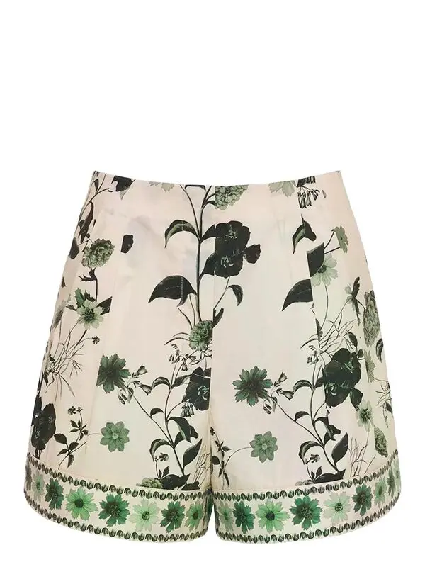 Cara Cara Trish Floral-print Shorts - Neutrals