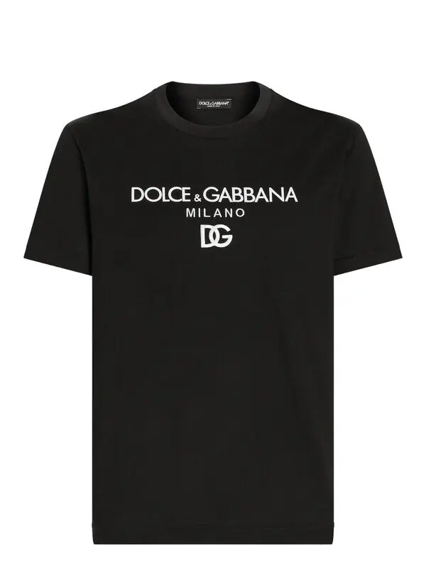 Dolce & Gabbana T-shirt M/corta Giro - Black