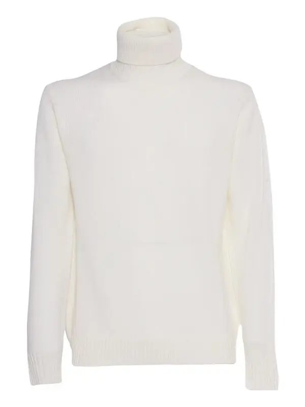 BALLANTYNE High-neck Pullover - White