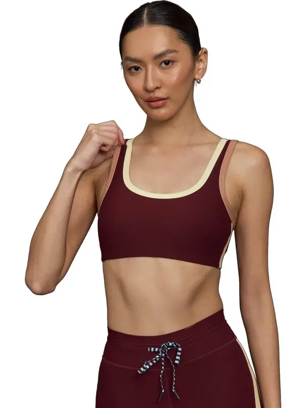 The Upside Trail Harley Scoop Bra - Red