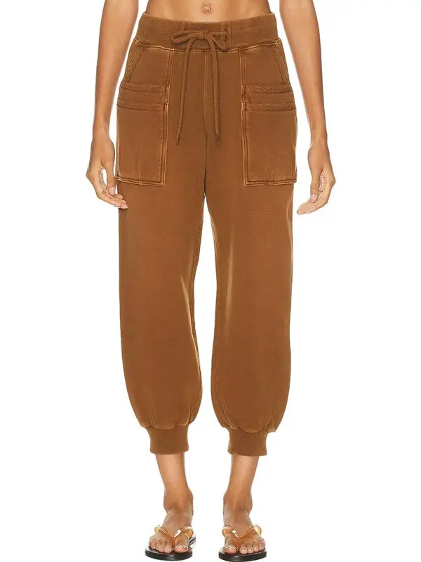 R13 Layered Pocket Sweatpant - Light Brown