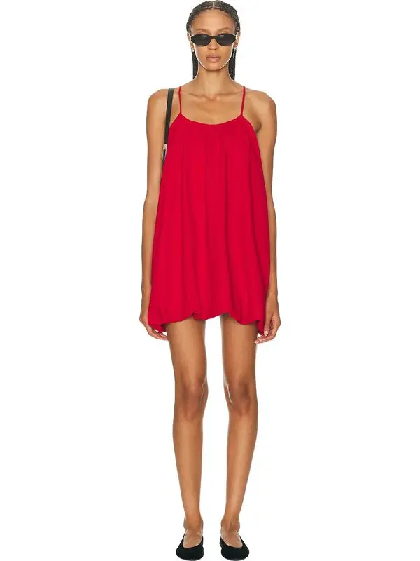 SIMONMILLER Cleo Crepe Mini Dress - Lucky Red