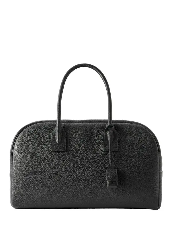 Saint Laurent Boston Textured-leather Tote - Black