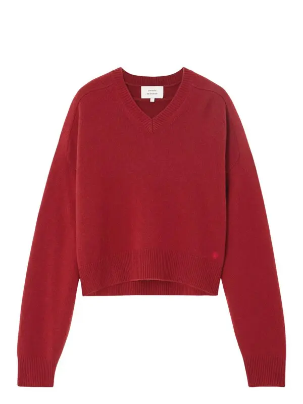 Loulou De Saison Anzor Cashmere Sweater - Burgundy