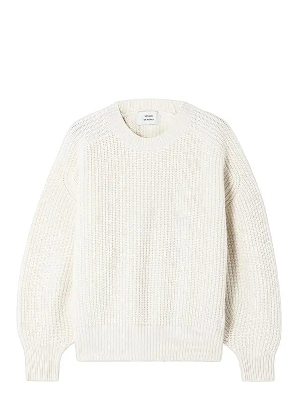 Loulou De Saison Nauru Ribbed Cashmere Sweater - Ivory