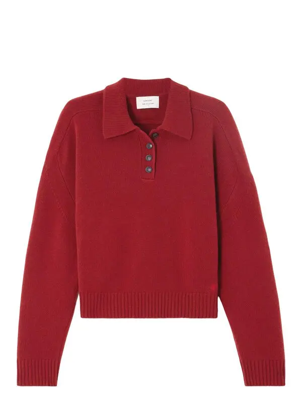 Loulou De Saison Homere Cashmere Sweater - Burgundy