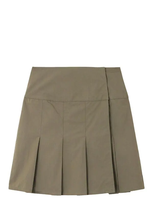 Our Legacy Girdle Pleated Mini Wrap Skirt - Green