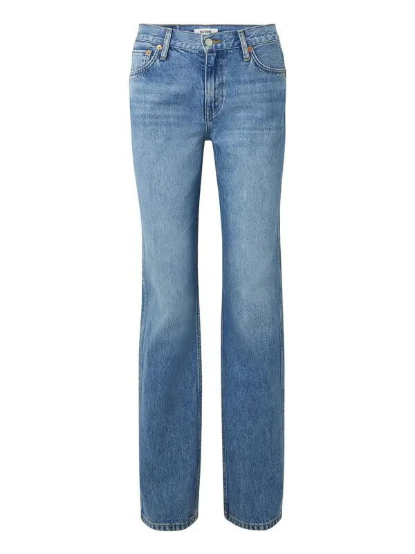 RE/DONE 90s Mid-rise Straight-leg Jeans - Blue