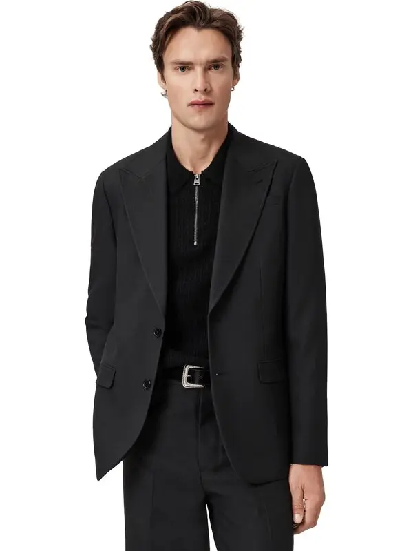 ALLSAINTS Kido Lapel Blazer - Black
