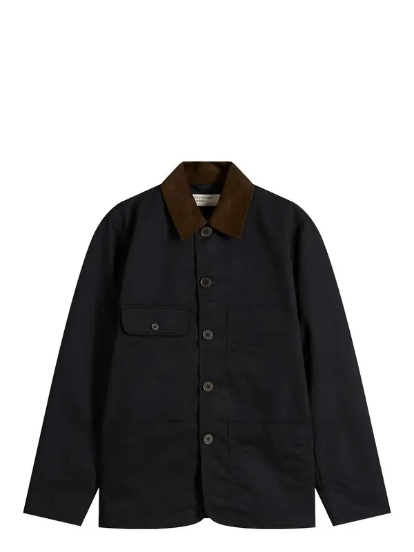 Universal Works Brushed Polytech Merchant Jacket - Navy