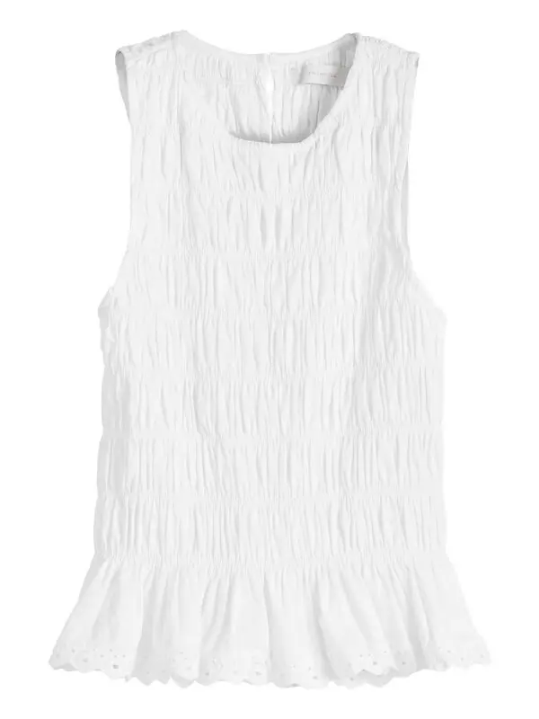 Faithfull The Brand Thea Ruched Top - White