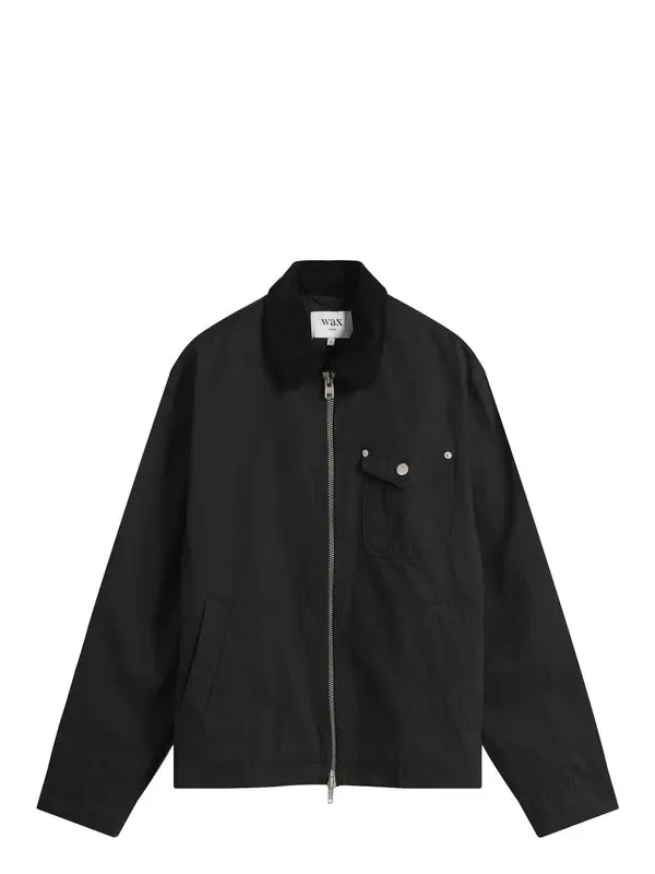 WAX LONDON Mason Canvas Jacket - Black