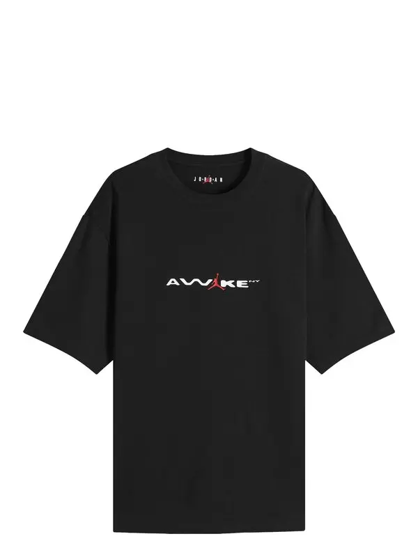 JORDAN X Awake T-shirt - Black/white/university Red