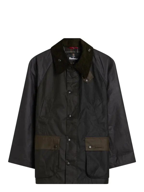 Barbour Patchwork Os Bedale Wax Jacket - Sage Multi