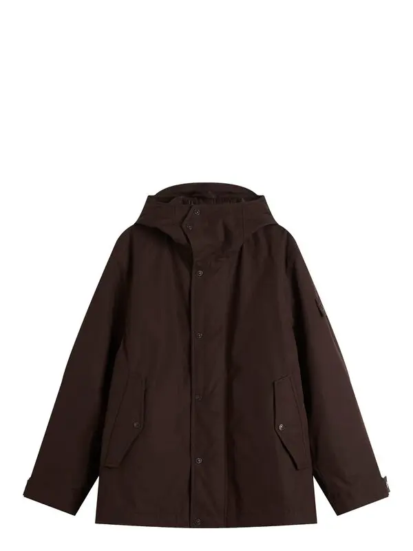 Stone Island Ghost Weatherproof Cotton Canvas Parka Jacket - Dark Brown