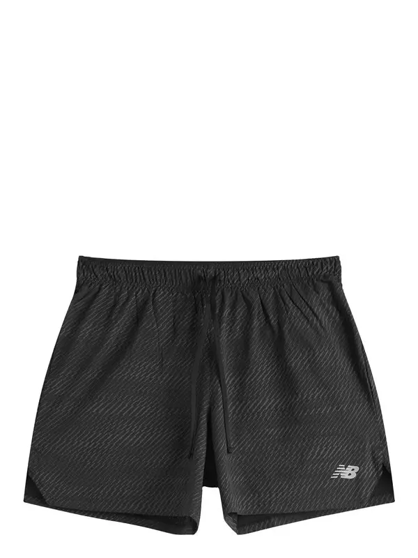NEW BALANCE Rc Reflective 5" Short - Black Multi Print