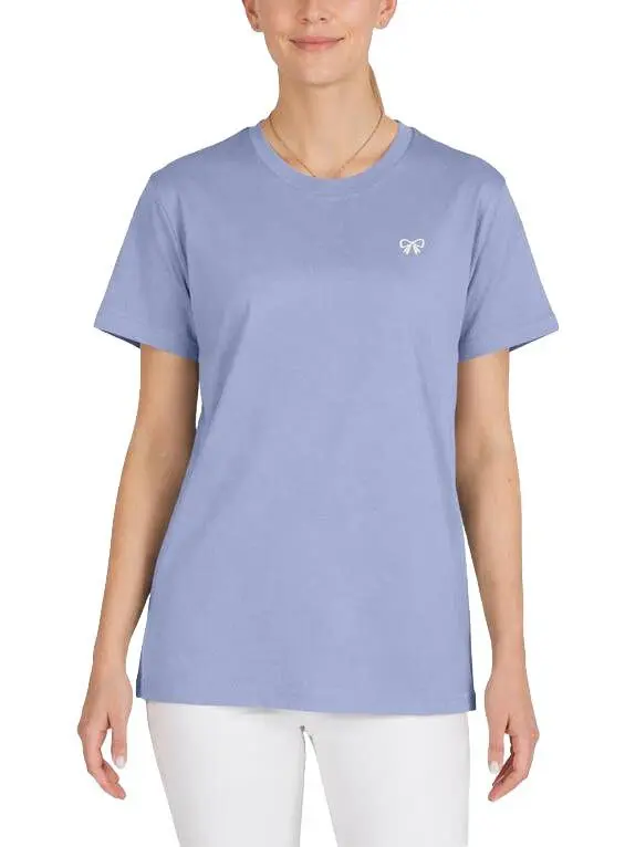 DALIX Bow Jersey Tee - Lavender Blue