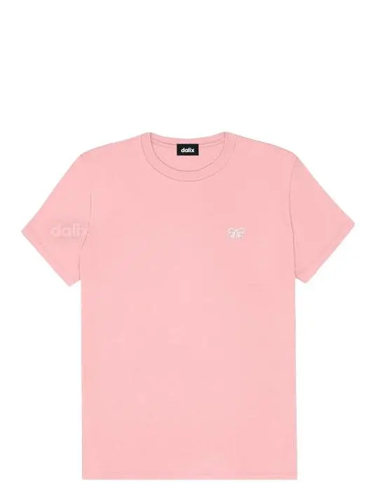 DALIX Bow Jersey Tee - Pink